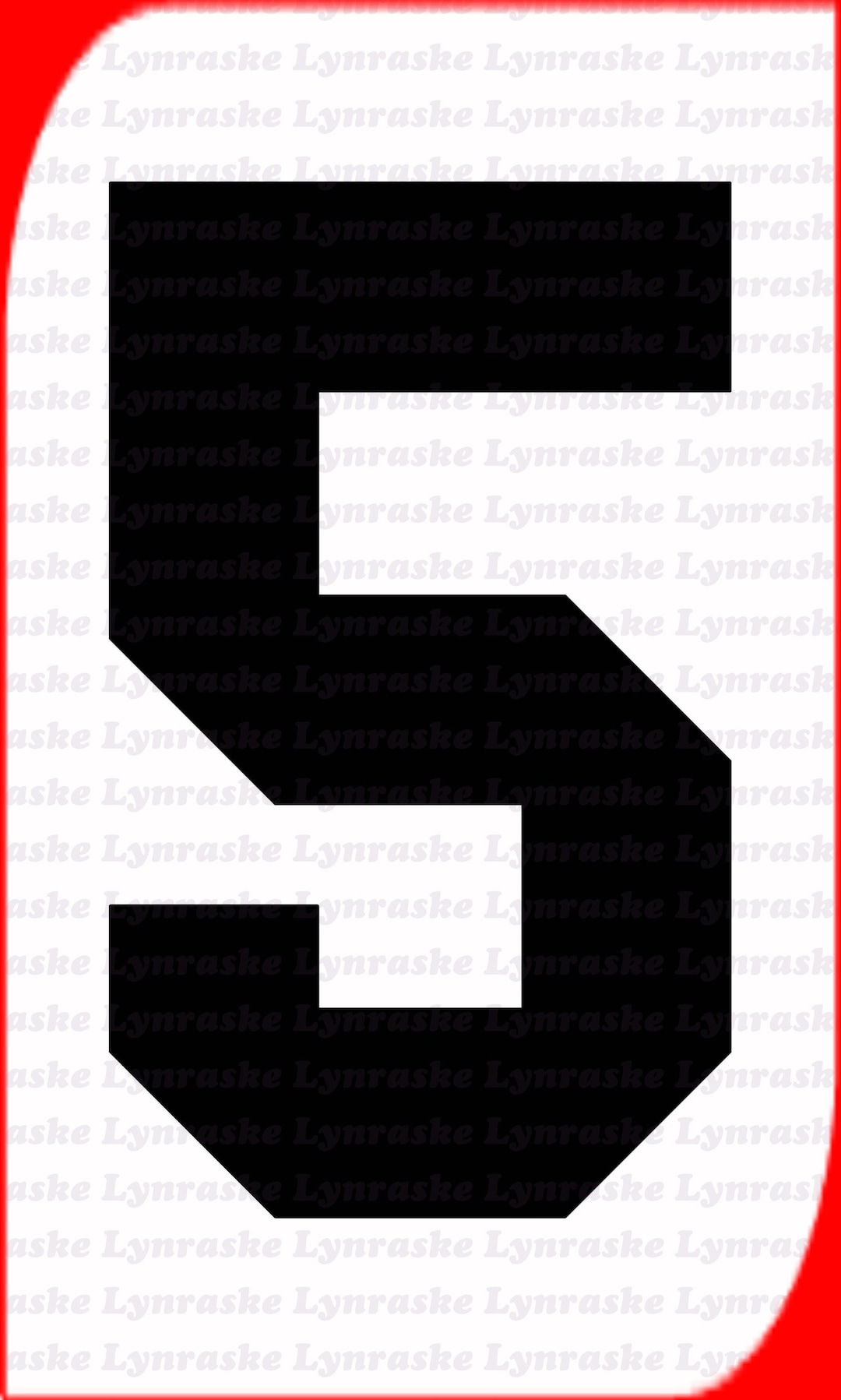 Number 5 Silhouette SVG, Svg, Dxf, Cricut, Silhouette Cut File, Instant ...