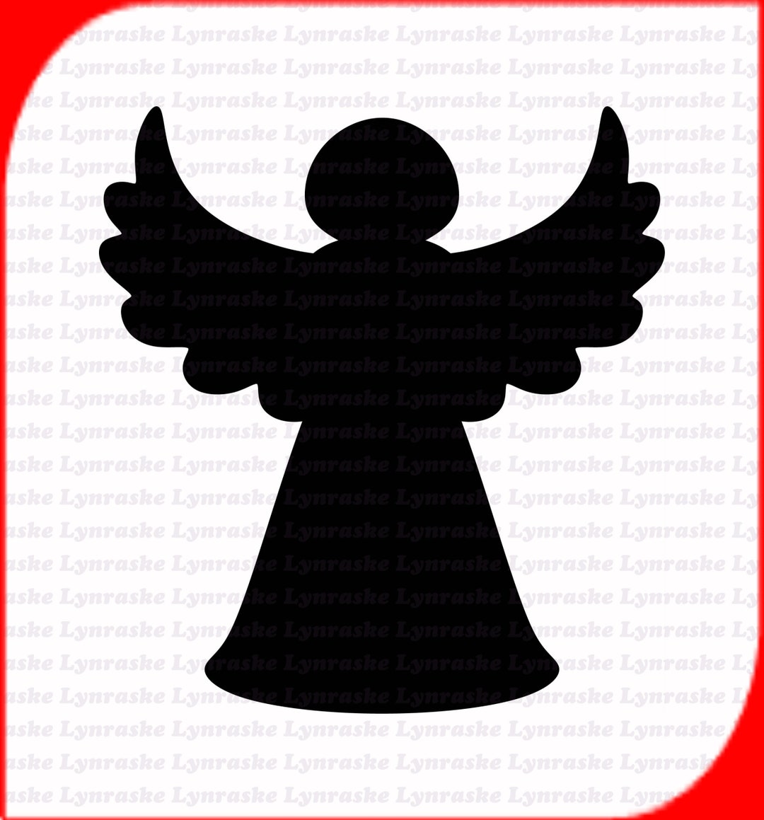 Christmas Tree Angel Silhouette SVG, Svg, Dxf, Cricut, Silhouette Cut ...