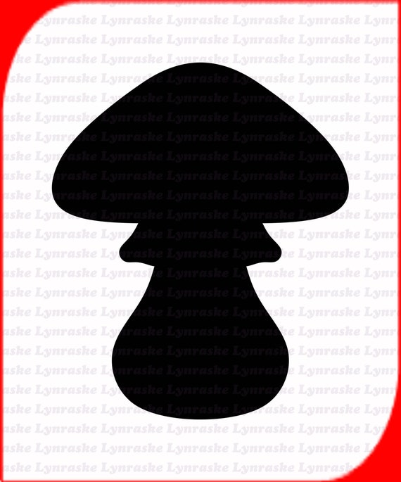 Toadstool Silhouette SVG Svg Dxf Cricut Silhouette Cut | Etsy