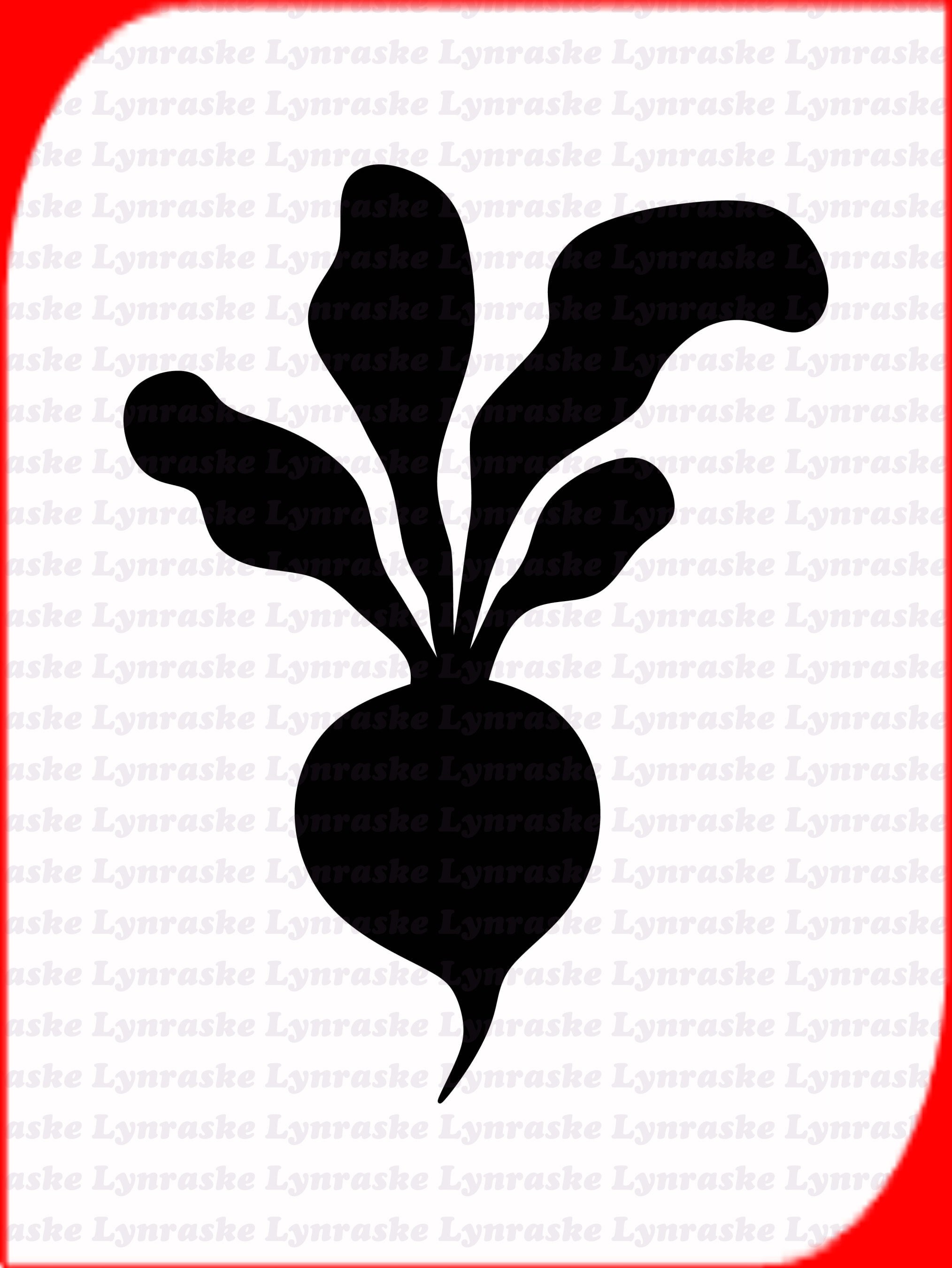Radish Silhouette SVG Svg Dxf Cricut Silhouette Cut File - Etsy Australia