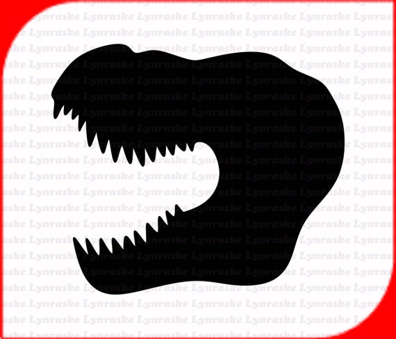 T Rex Head Silhouette SVG Svg Dxf Cricut Silhouette Cut | Etsy UK