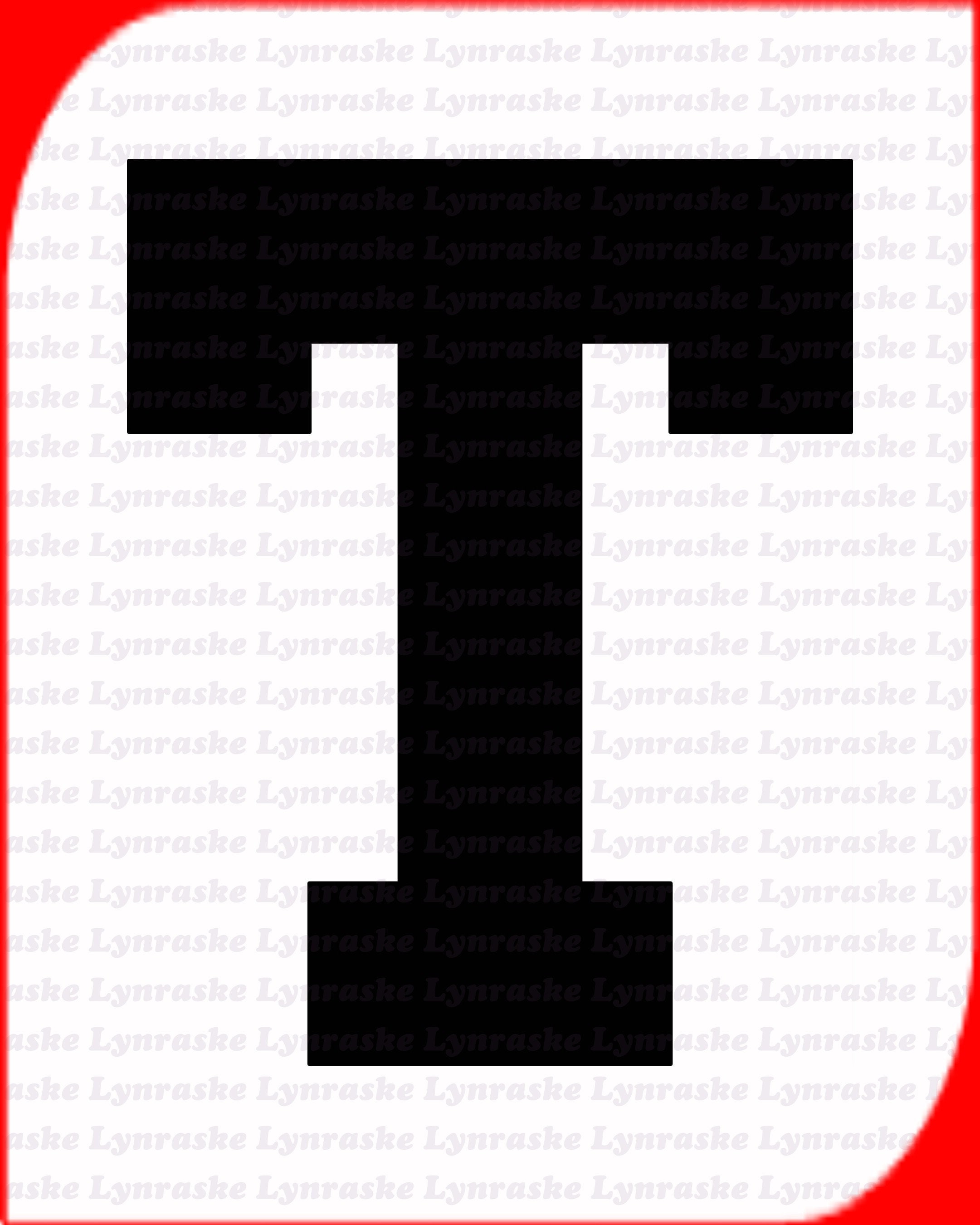 Letter T Silhouette SVG Svg Dxf Cricut Silhouette Cut | Etsy UK