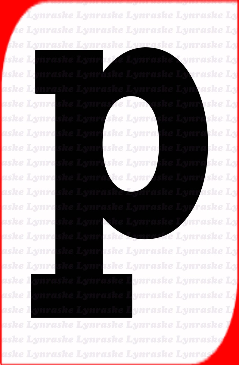 Letra minúscula P Silueta SVG svg dxf Cricut Silhouette - Etsy México