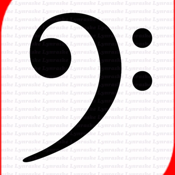 Bass Clef Svg - Etsy