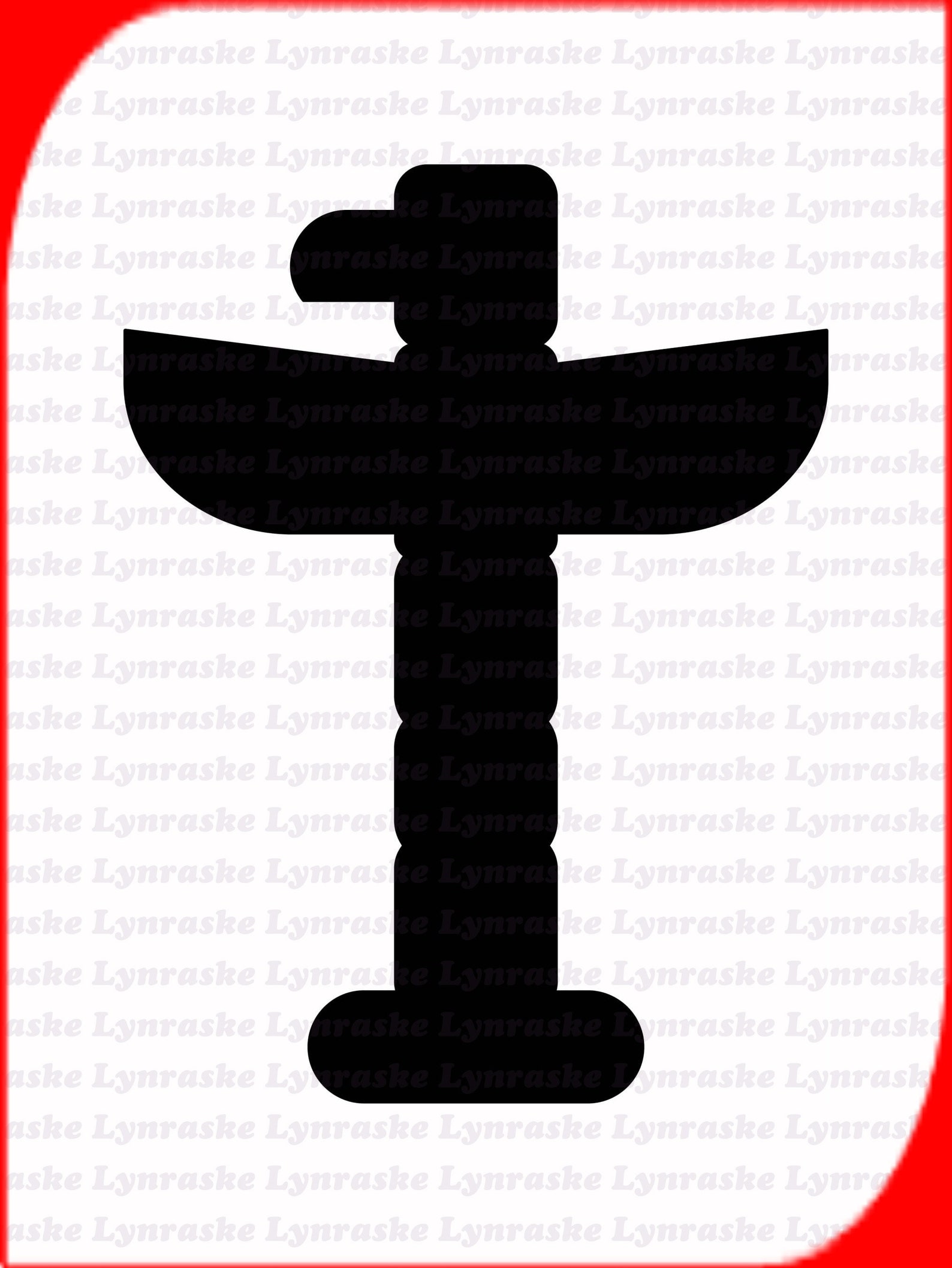 Totem Pole Silhouette SVG Svg Dxf Cricut Silhouette Cut - Etsy