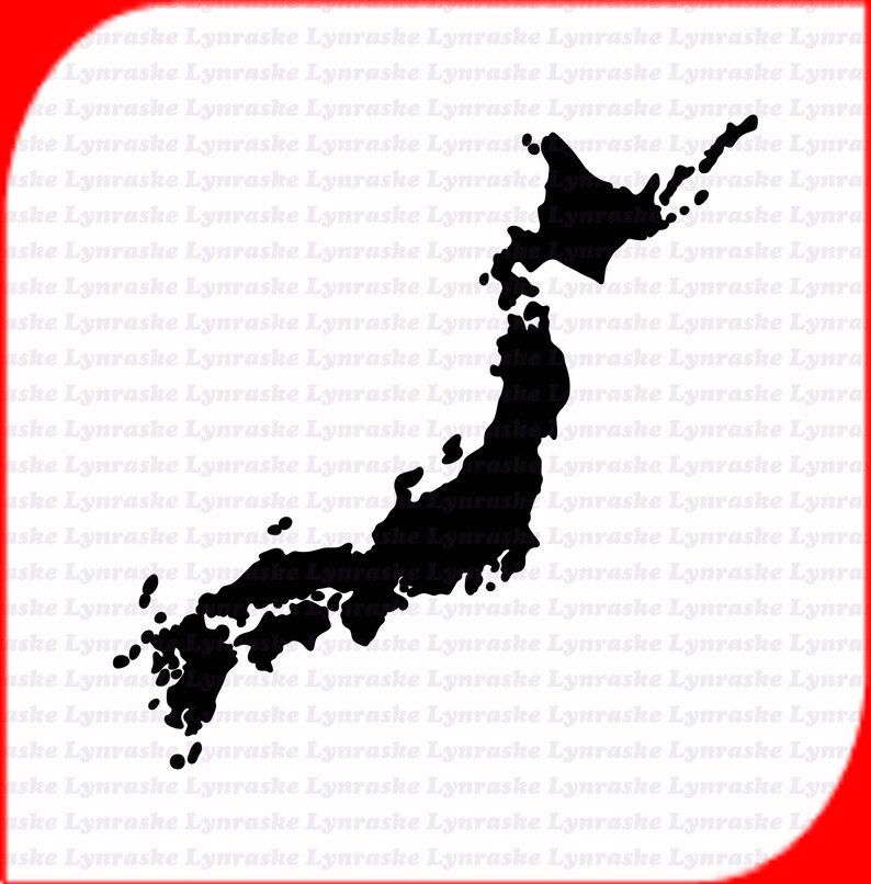 Japan Silhouette SVG, Svg, Dxf, Cricut, Silhouette Cut File, Instant ...