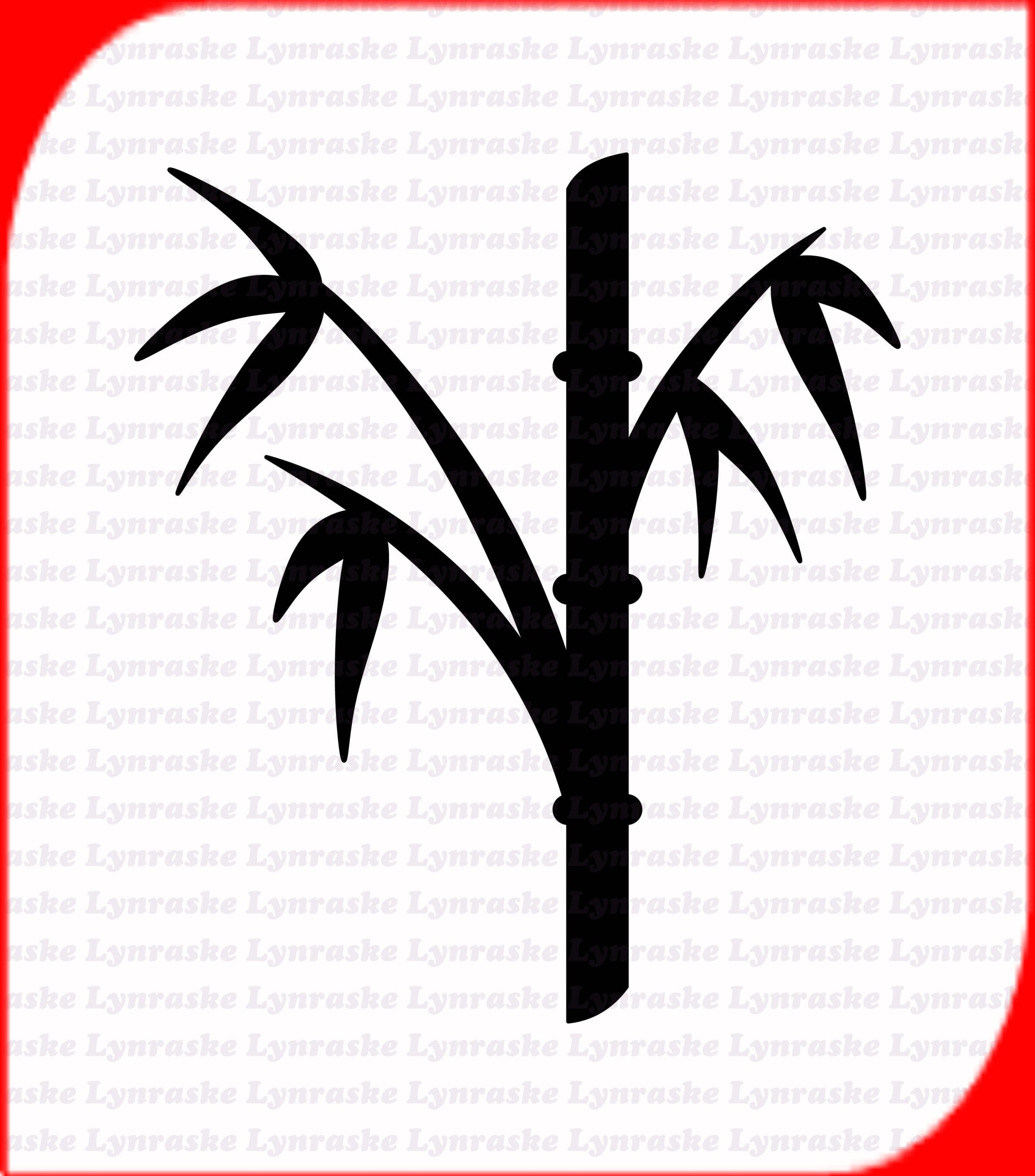 Bamboo Silhouette SVG svg dxf Cricut Silhouette Cut File - Etsy España