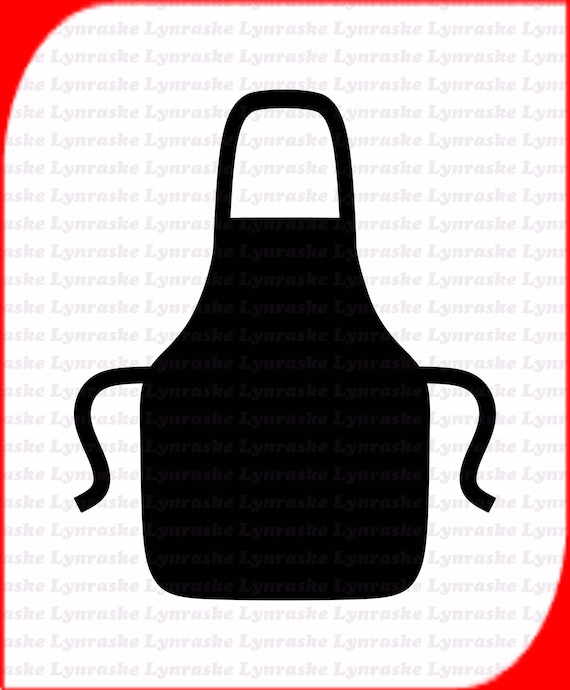 Apron Silhouette SVG Svg Dxf Cricut Silhouette Cut File | Etsy
