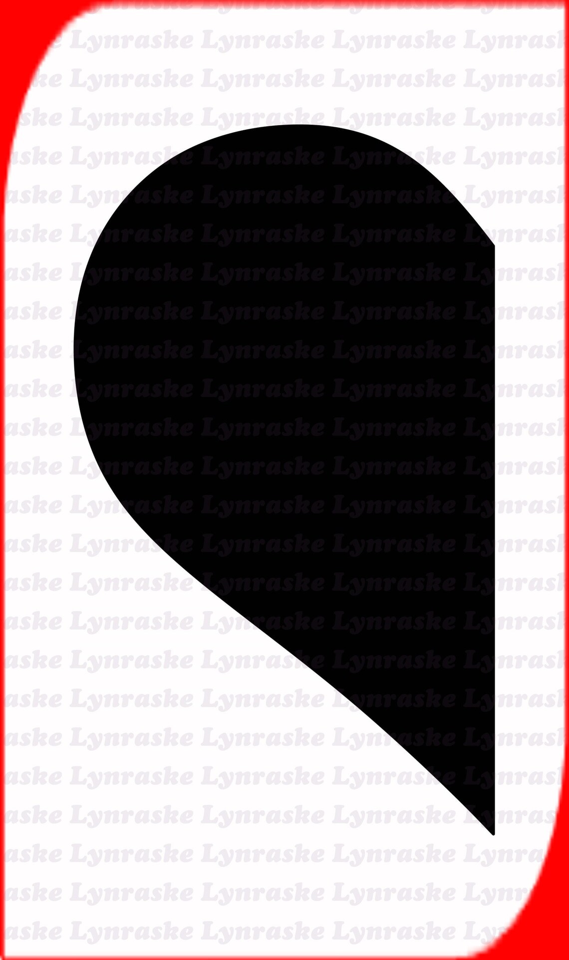 Half Heart Silhouette SVG Svg Dxf Cricut Silhouette Cut - Etsy