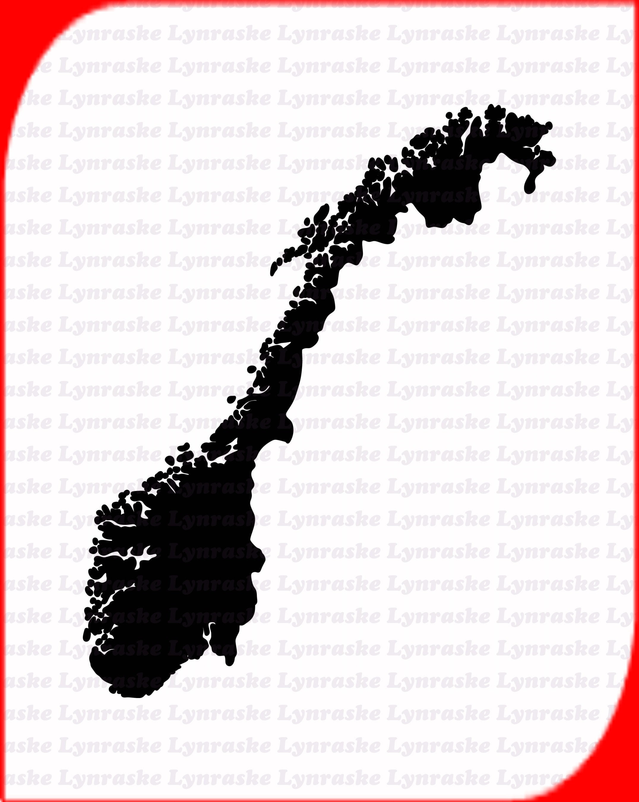 Norway Silhouette SVG Svg Dxf Cricut Silhouette Cut File - Etsy Canada