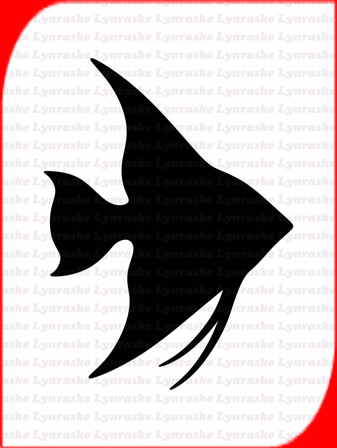 Angelfish Silhouette SVG Svg Dxf Cricut Silhouette Cut - Etsy