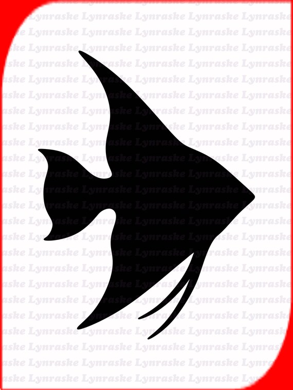Silhouette De Poisson Ange