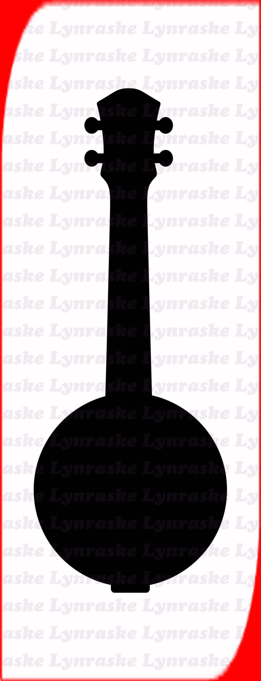 Banjo Silhouette SVG, Svg, Dxf, Cricut, Silhouette Cut File, Instant ...