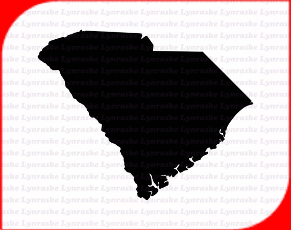 South Carolina Silhouette SVG Svg Dxf Cricut Silhouette - Etsy