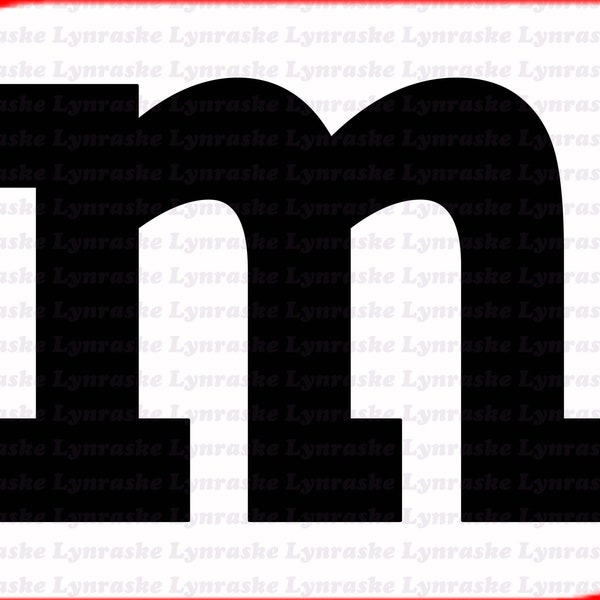 M minúscula svg - Etsy México