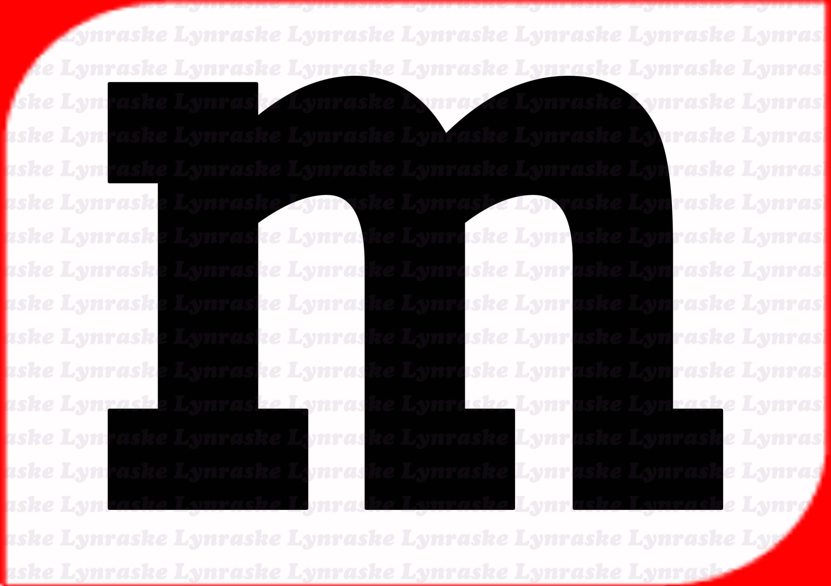 Lowercase Letter M Silhouette SVG Svg Dxf Cricut | Etsy Lowercase Letter M Silhouette SVG Svg Dxf Cricut | Etsy