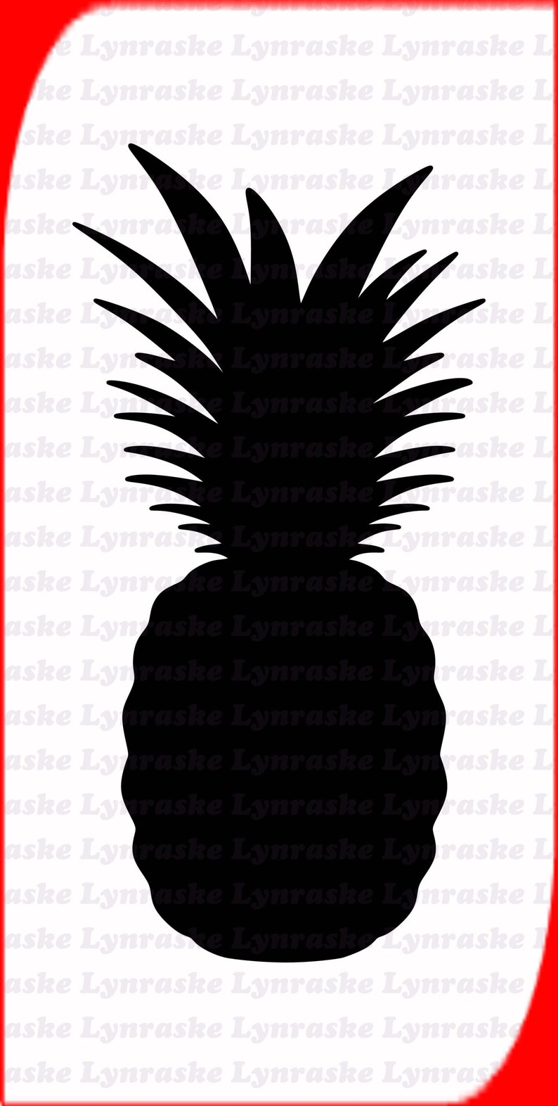 Pineapple Silhouette SVG Svg Dxf Cricut Silhouette Cut | Etsy