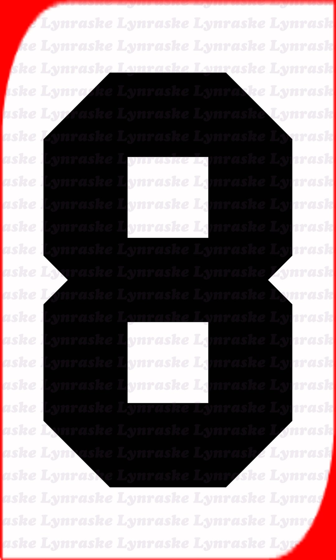 Number 8 Silhouette SVG, Svg, Dxf, Cricut, Silhouette Cut File, Instant ...