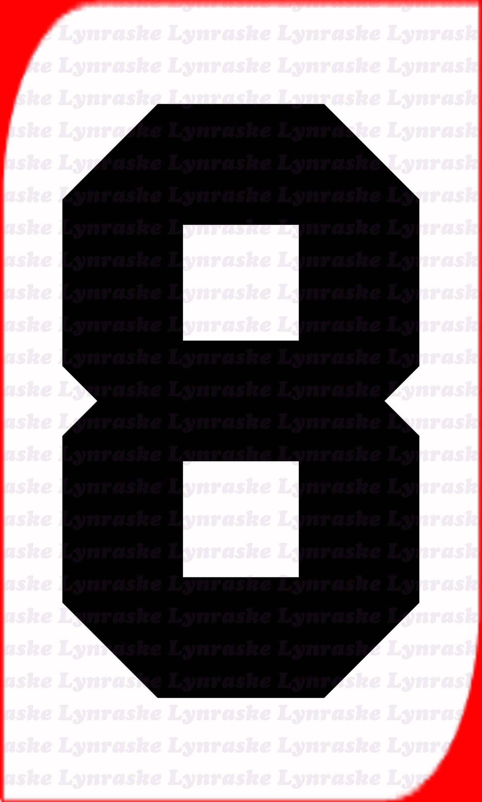 Number 8 Silhouette SVG Svg Dxf Cricut Silhouette Cut - Etsy Singapore