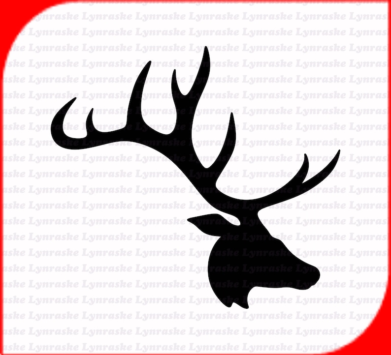 Elk Head Silhouette SVG Svg Dxf Cricut Silhouette Cut | Etsy