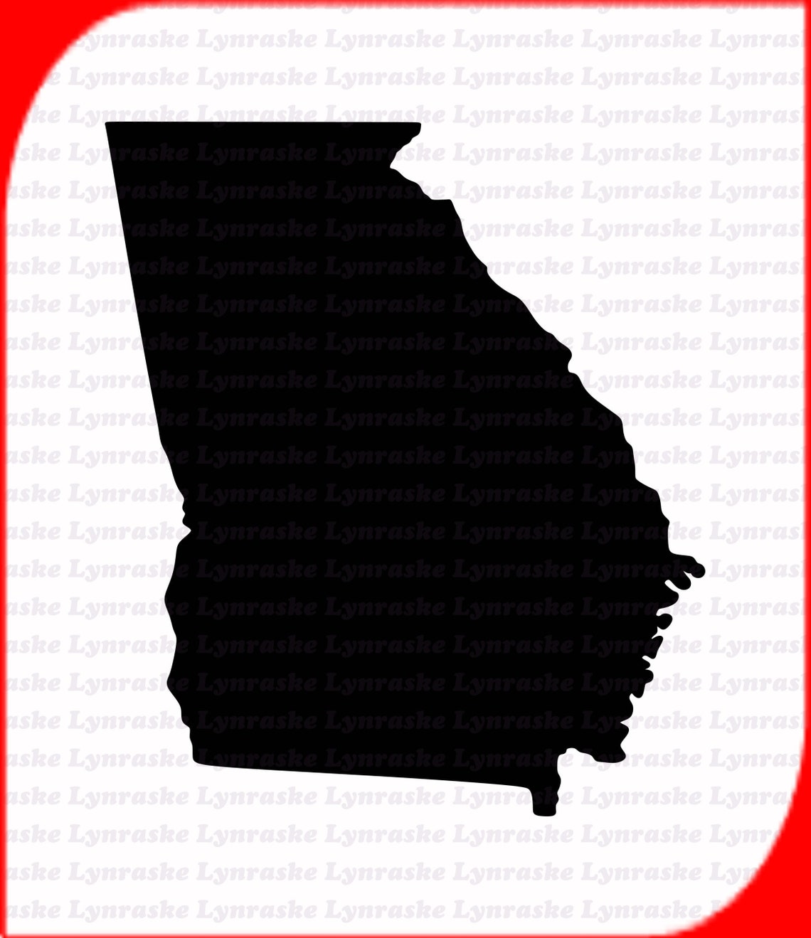 Georgia Silhouette SVG Svg Dxf Cricut Silhouette Cut File - Etsy