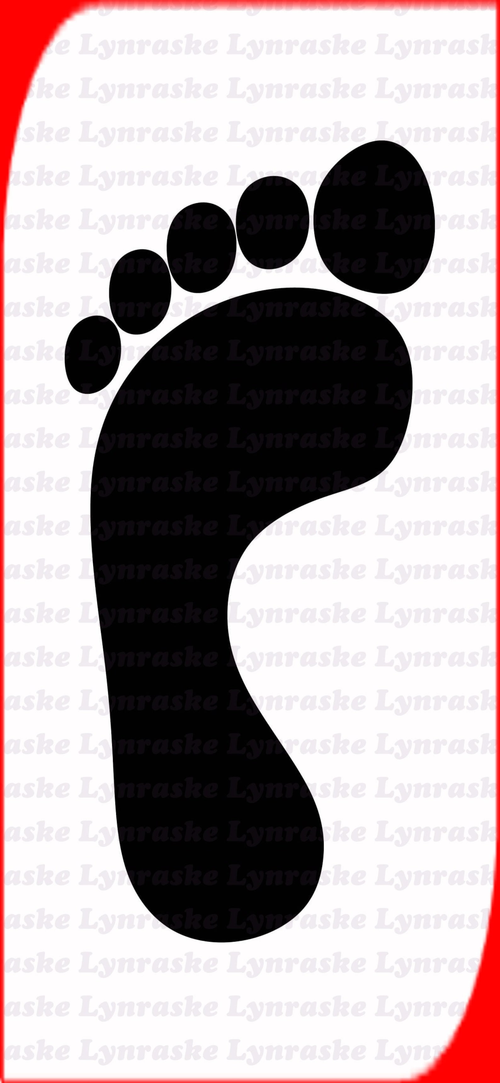 Footprint Silhouette SVG Svg Dxf Cricut Silhouette Cut - Etsy