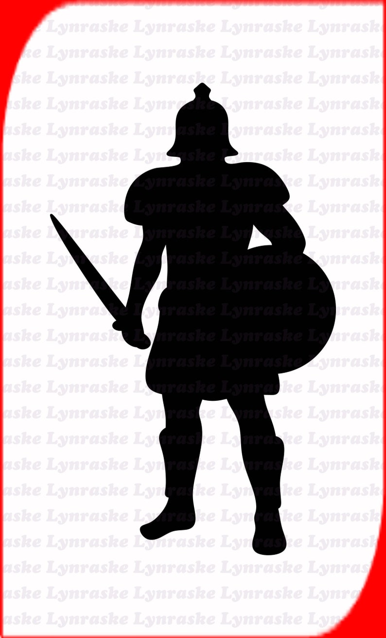 Gladiator Silhouette SVG Svg Dxf Cricut Silhouette Cut | Etsy