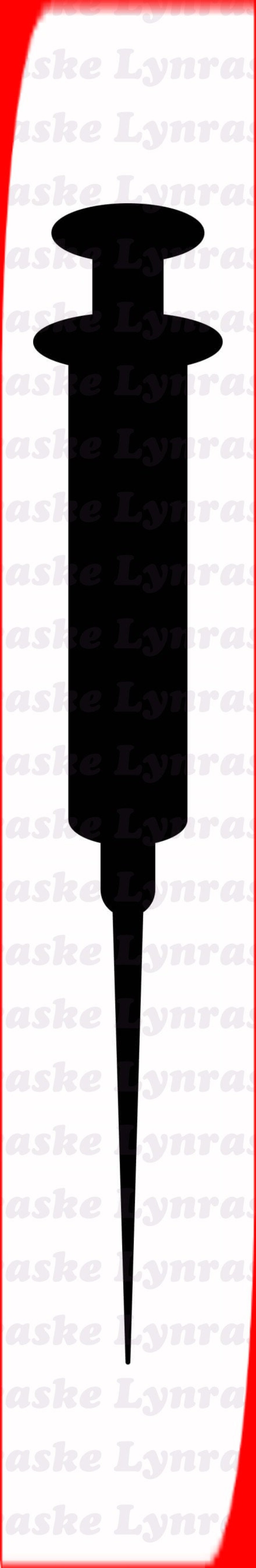 Syringe Silhouette SVG, Svg, Dxf, Cricut, Silhouette Cut File, Instant ...