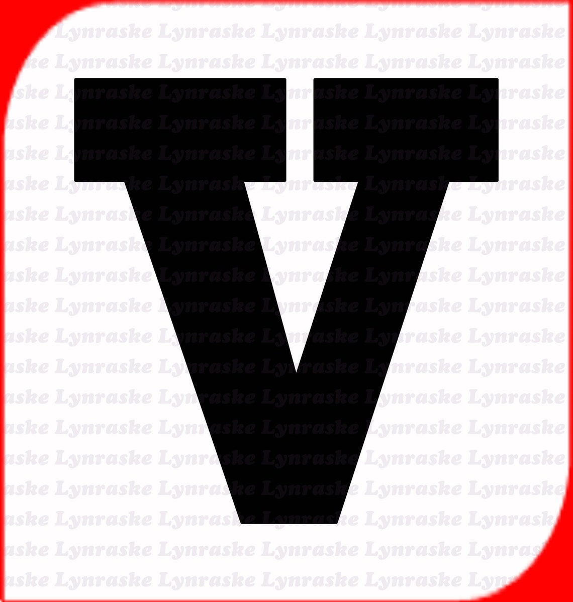 Lowercase Letter V Silhouette SVG Svg Dxf Cricut - Etsy
