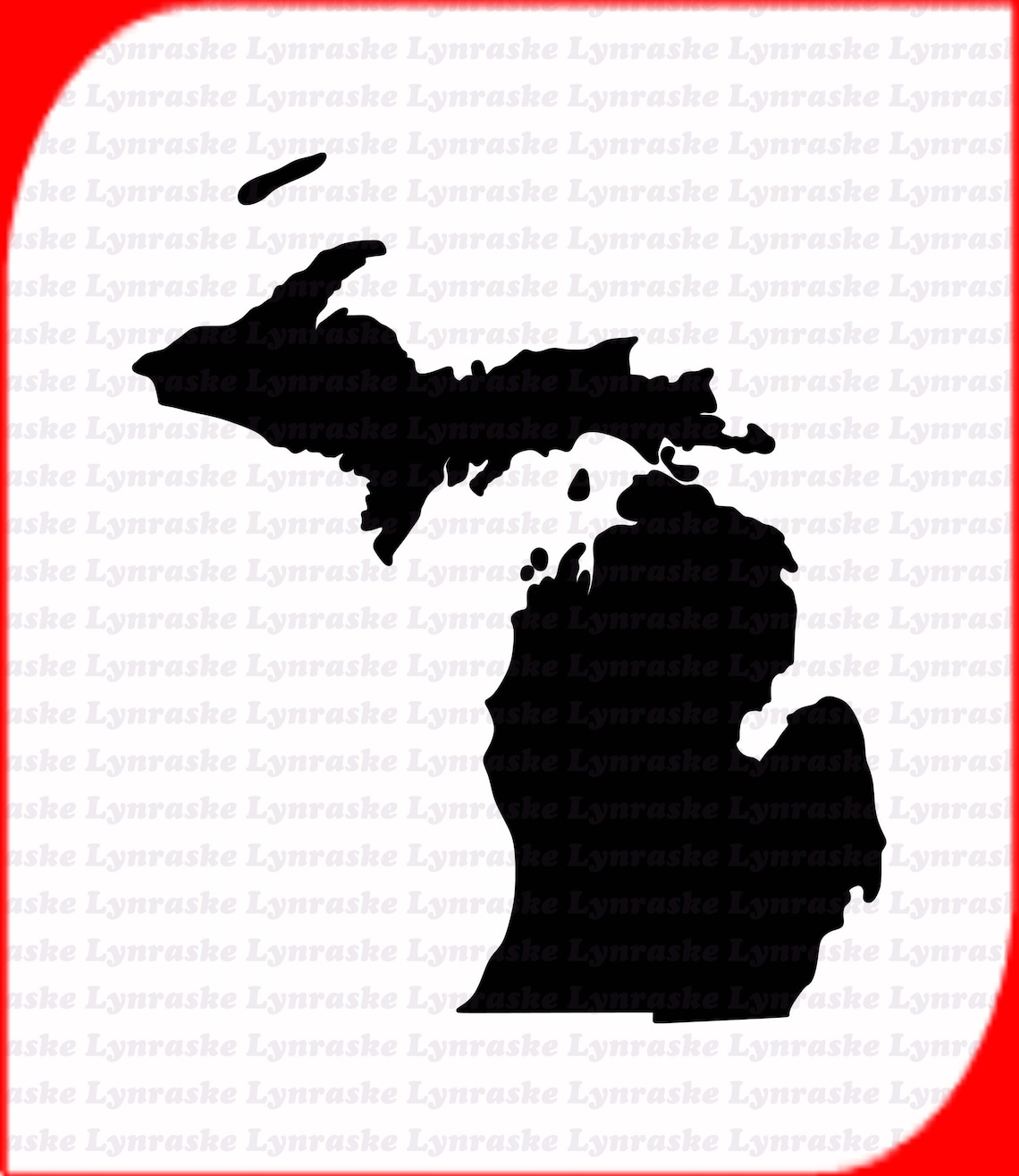 Michigan Silhouette SVG Svg Dxf Cricut Silhouette Cut | Etsy