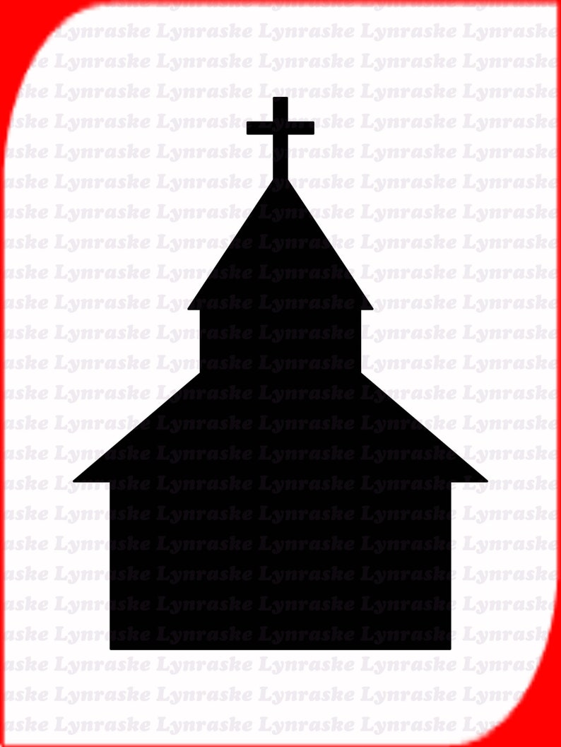 Church Silhouette SVG, Svg, Dxf, Cricut, Silhouette Cut File, Instant ...