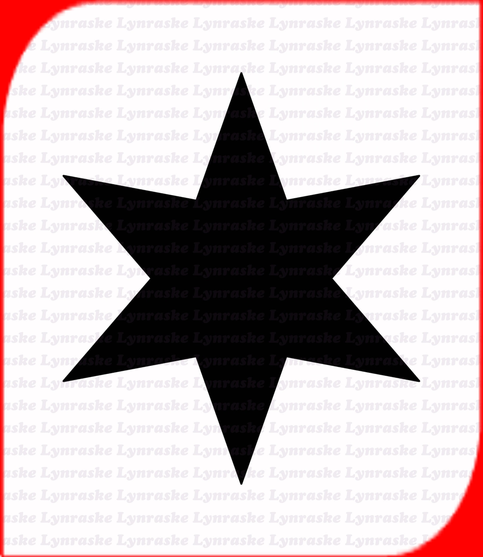 Six Pointed Star Silhouette SVG Svg Dxf Cricut Silhouette | Etsy