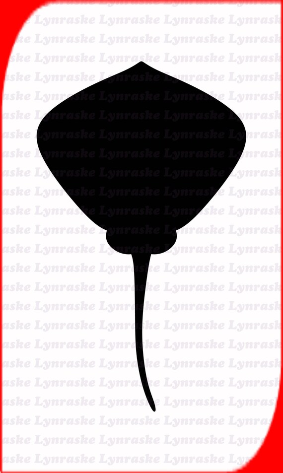 Stingray Silhouette SVG svg dxf Cricut Silhouette Cut | Etsy