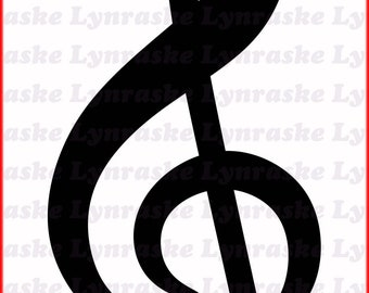 Treble Clef Dxf - Etsy