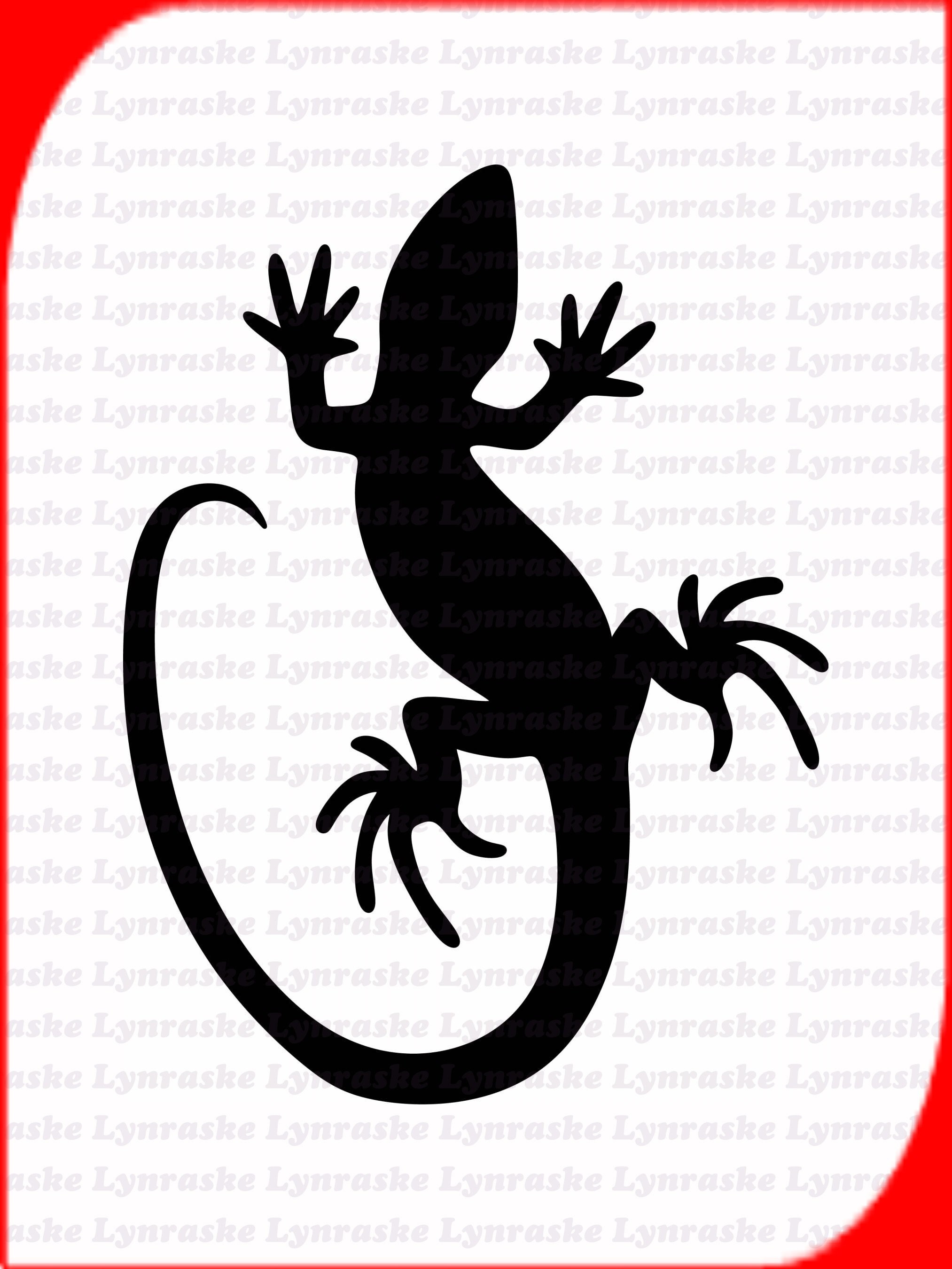 Eidechse Silhouette SVG, Svg, Dxf, Cricut, Silhouette geschnitten Datei ...