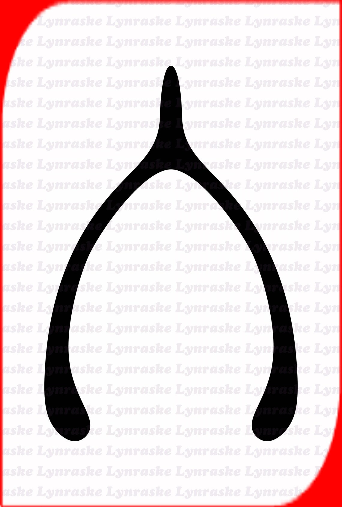 Wishbone Silhouette SVG, Svg, Dxf, Cricut, Silhouette Cut File, Instant ...