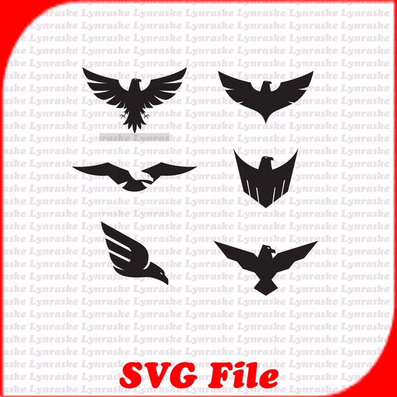 Adler Logos Silhouette Vektoren SVG Svg Dxf Cricut | Etsy Österreich