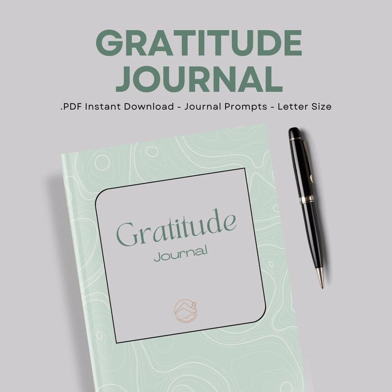 Daily Gratitude Journal | Printable .PDF | Boost Your Confidence & Stay ...