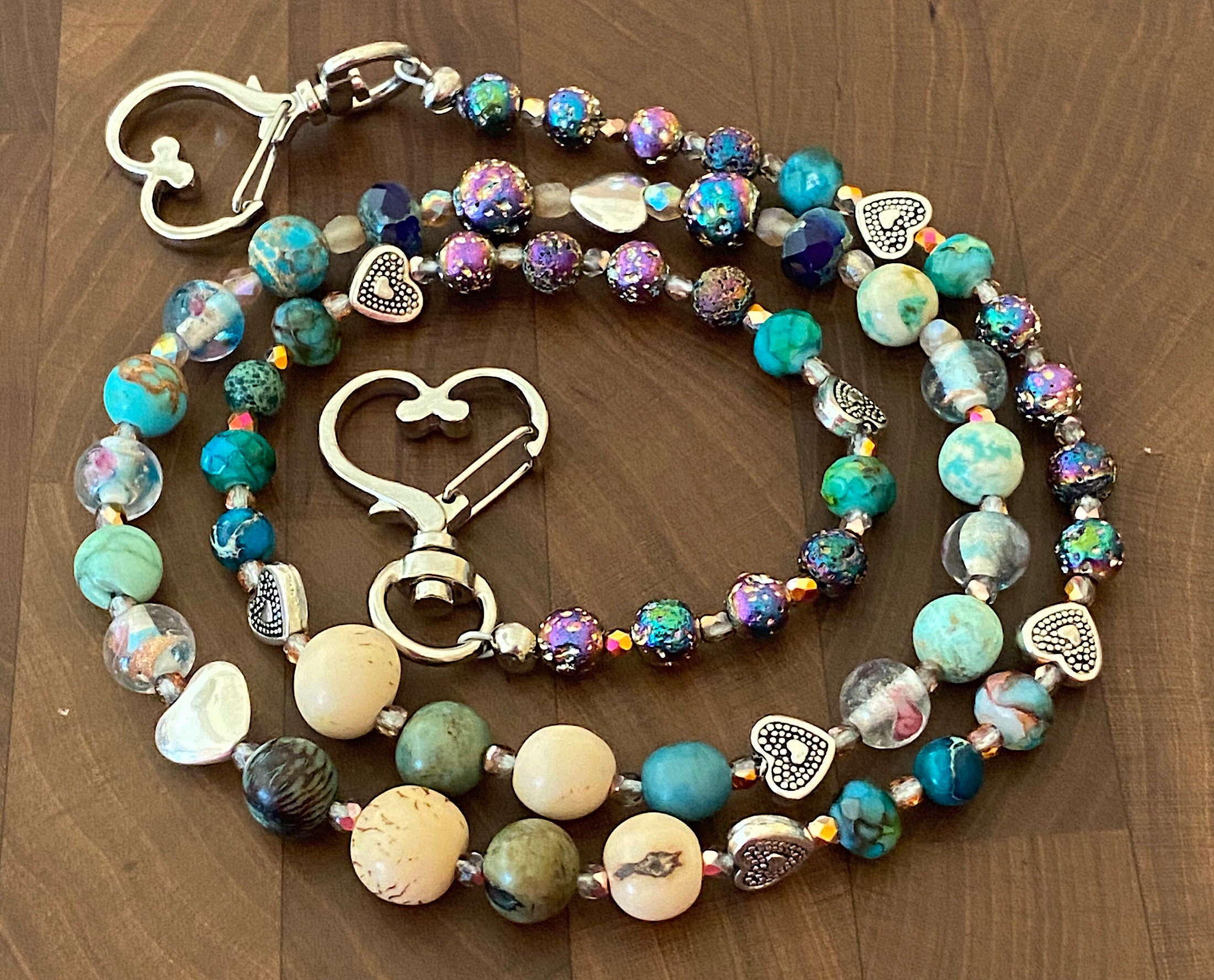 Face mask lanyardmask chain holderbeautiful gemstone | Etsy