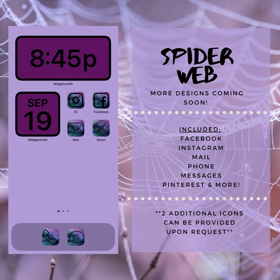 Ios 14 NEW Spider Web Icons - Etsy