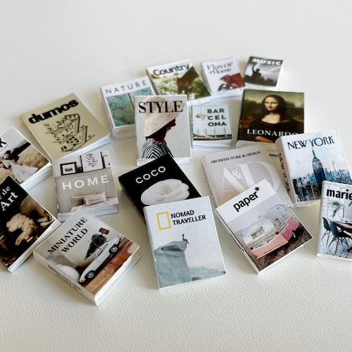 Printable Miniature Book Covers for Dollhouse/ 1800's - Etsy