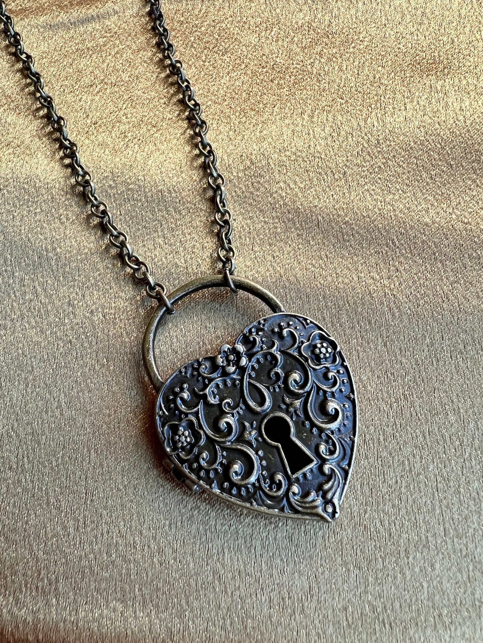 Heart Shaped Locket Key to My Heart Locket - Etsy