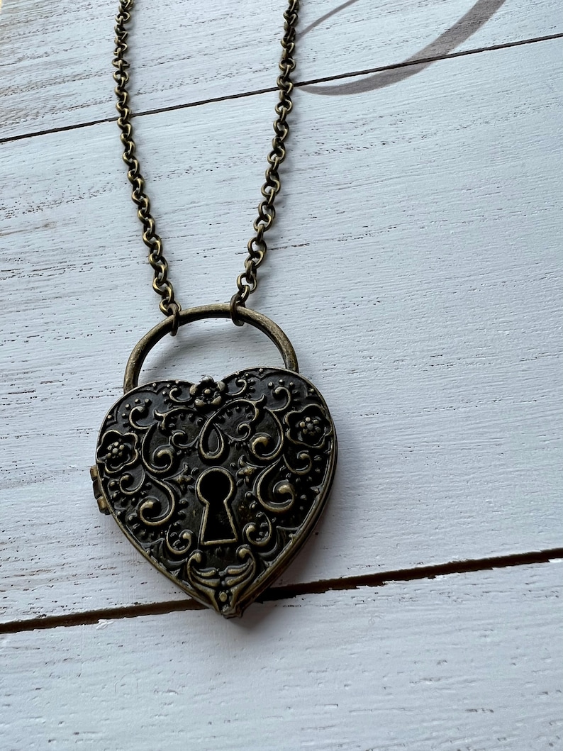 Heart Shaped Locket Key to My Heart Locket - Etsy
