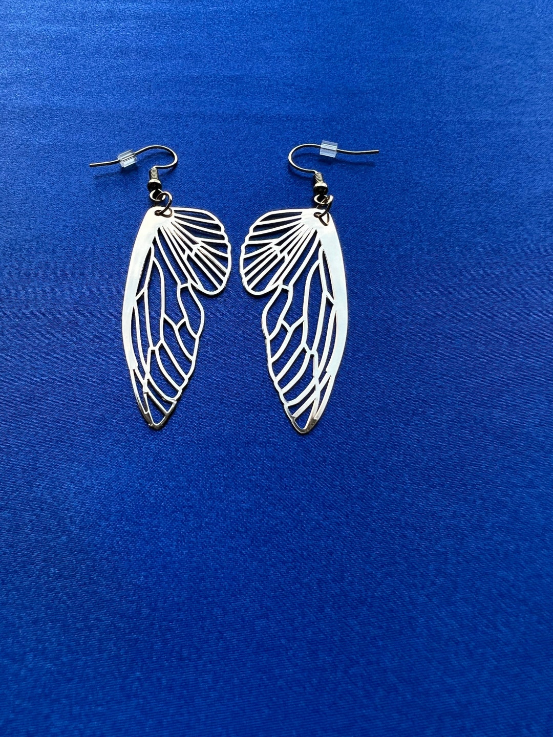 Cicada Wings Gold Earrings Insect Skeleton Wings - Etsy