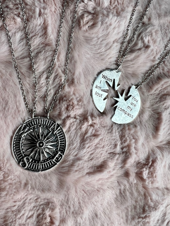 Matching compass necklaces store