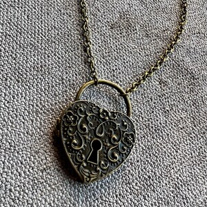 Heart Shaped Locket, Key to My Heart Locket - Etsy