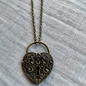 Heart Shaped Locket, Key to My Heart Locket - Etsy