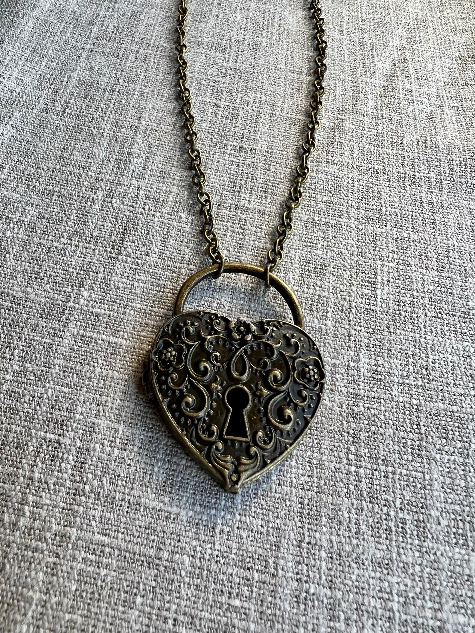 Heart Shaped Locket Key to My Heart Locket - Etsy