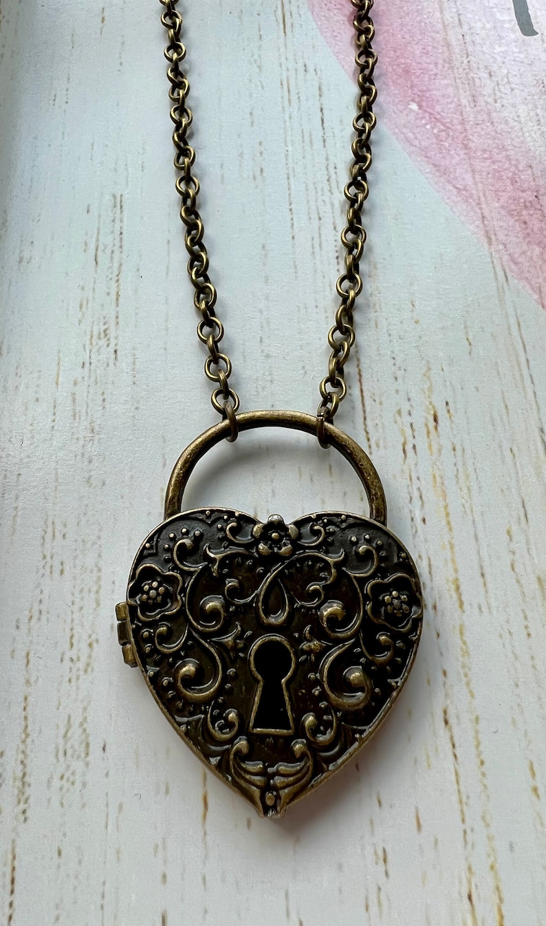Heart Shaped Locket Key to My Heart Locket - Etsy