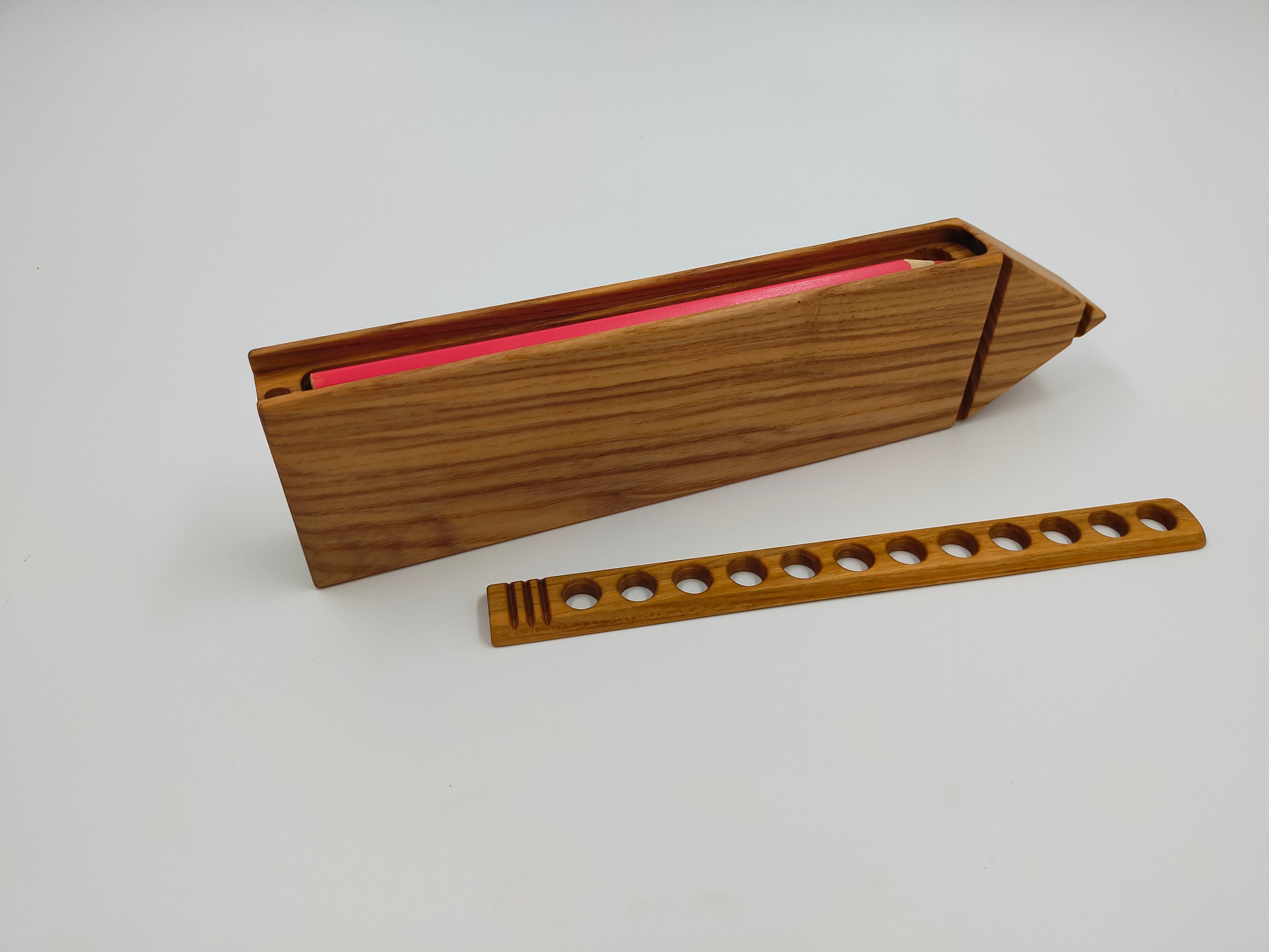 Wooden Pencils Holder Box /organizer Pencil/ Christmas Gift/ | Etsy